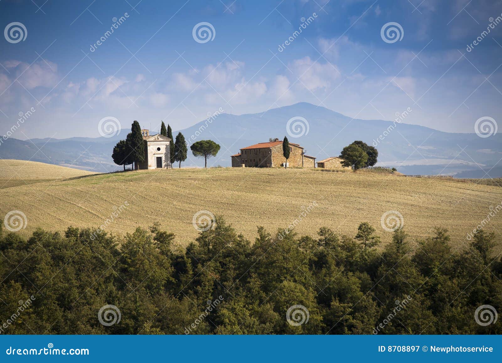 Tuscan Landscape stock image. Image of breathtaking, agriculture - 8708897