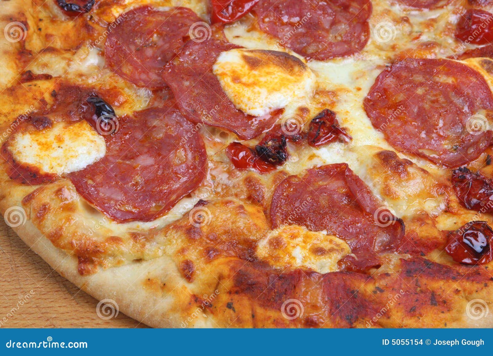Tuscan Pizza stock photo. Image of italian, crust, salami - 5055154