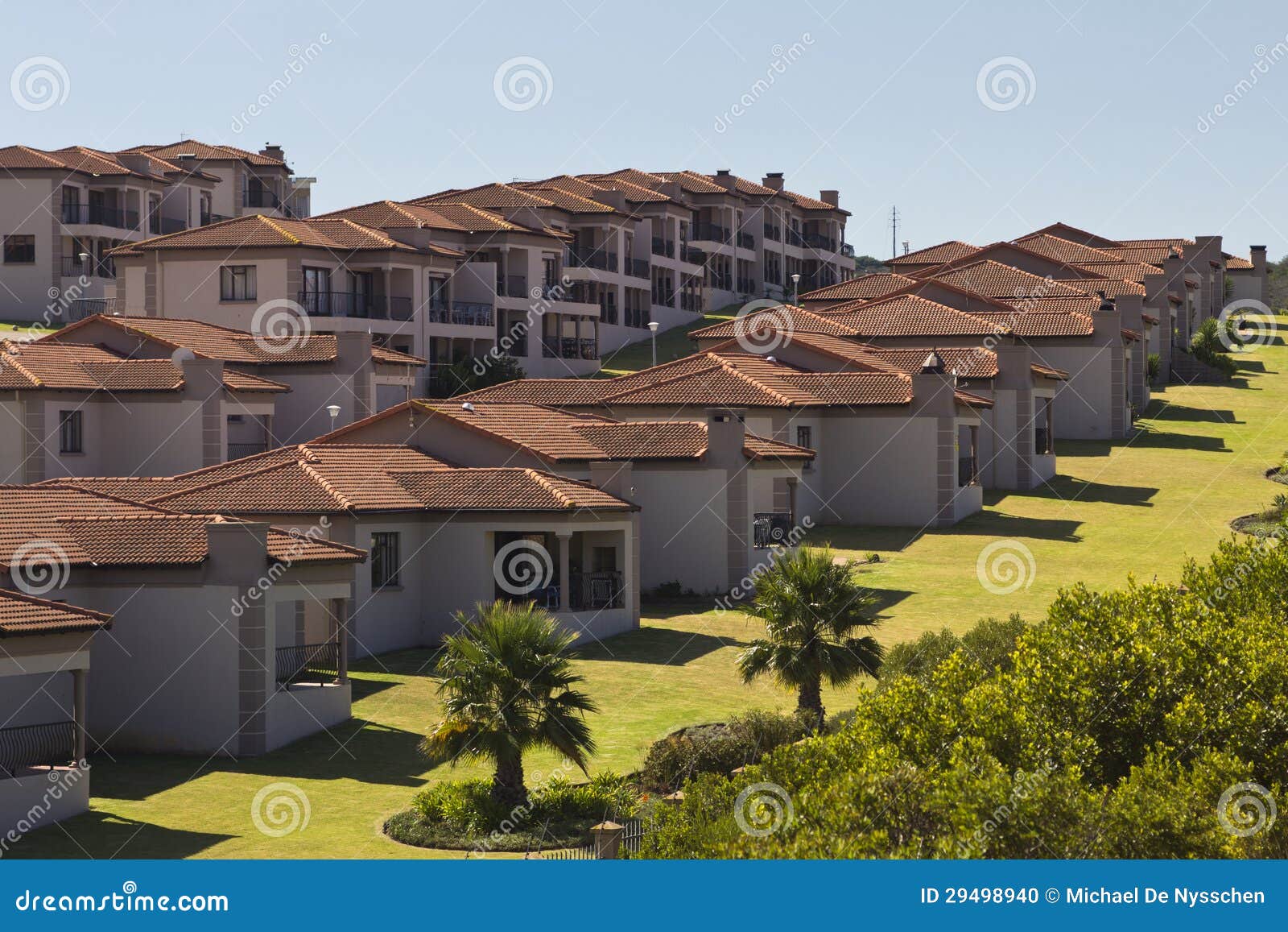 Tuscan Style Cluster Complex Stock Photo - Image of village, complex ...