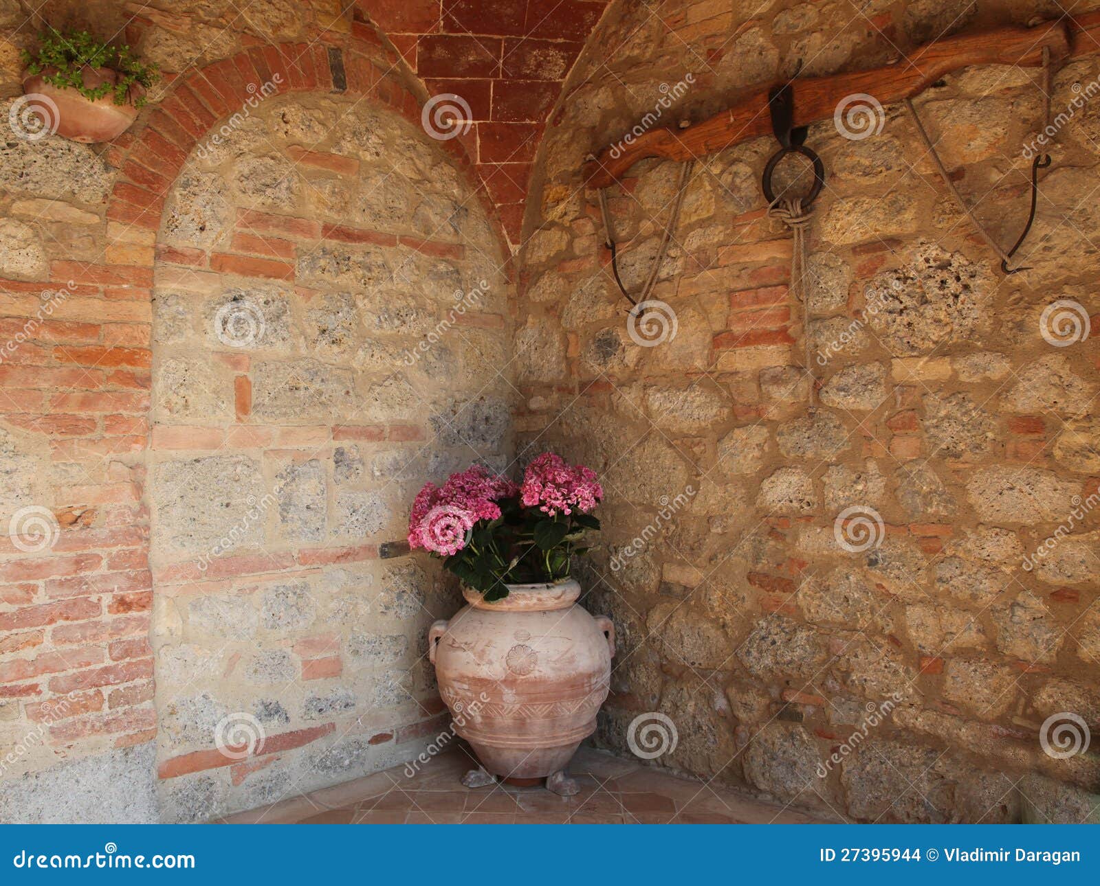 Tuscan Terracotta Flower Pot Stock Photo - Image of terrace ...