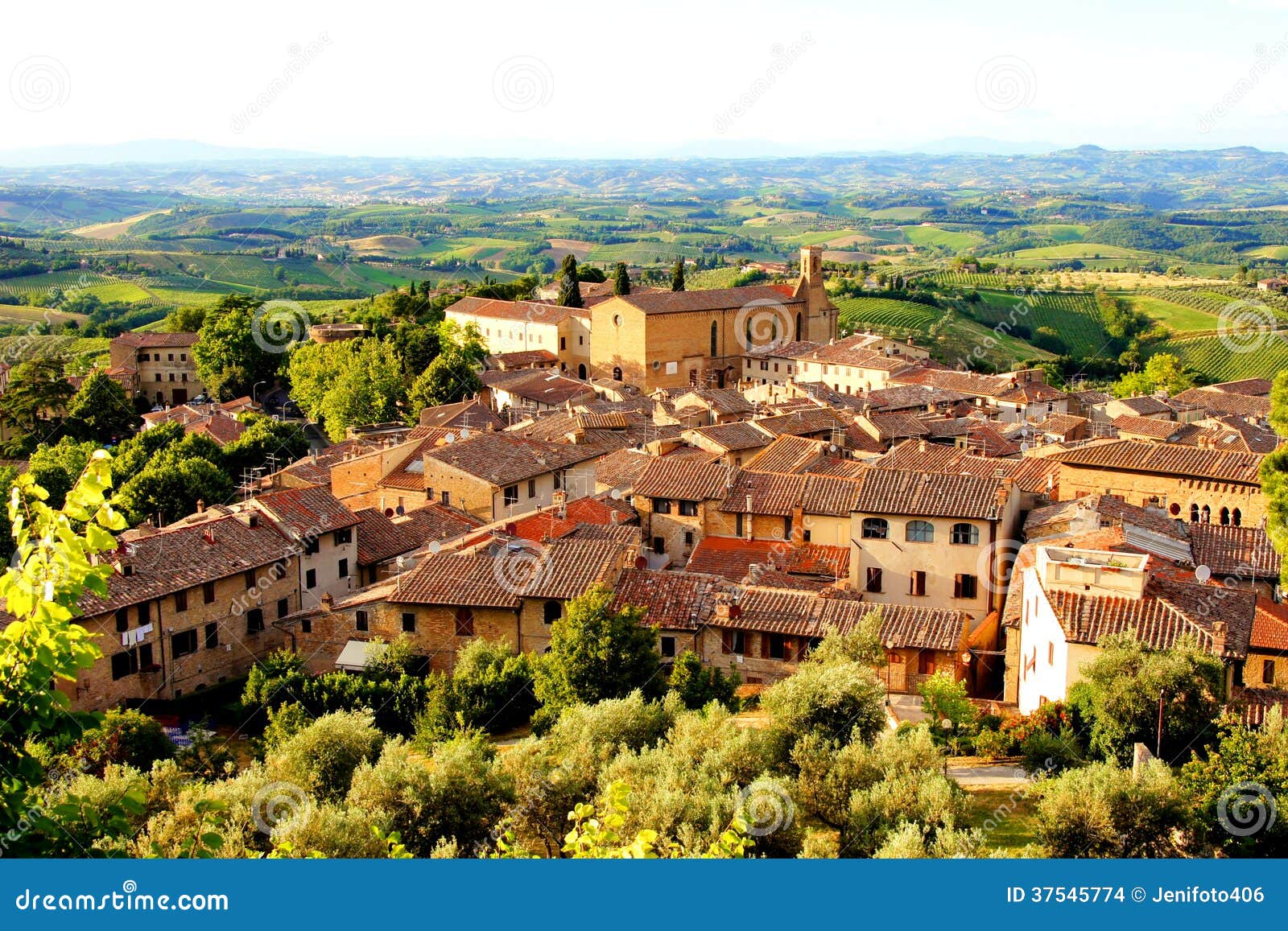 Tuscan view stock photo. Image of heritage, gimignano - 37545774