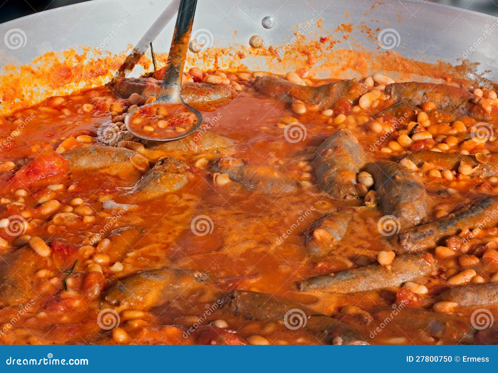 Tuscan White Beans with Sage and Sausage Stock Photo - Image of dinner ...