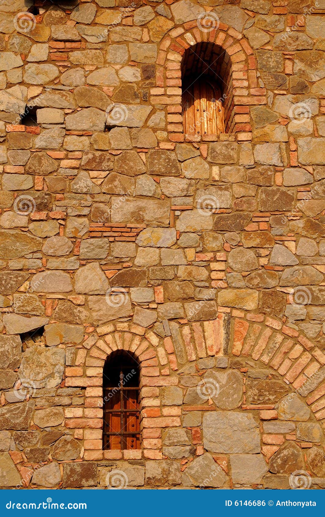 Tuscany Castle Windows stock photo. Image of trees, replica - 6146686