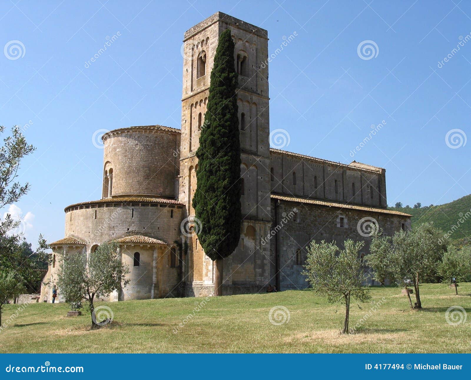 Tuscany church exterior stock photo. Image of europe, building - 4177494