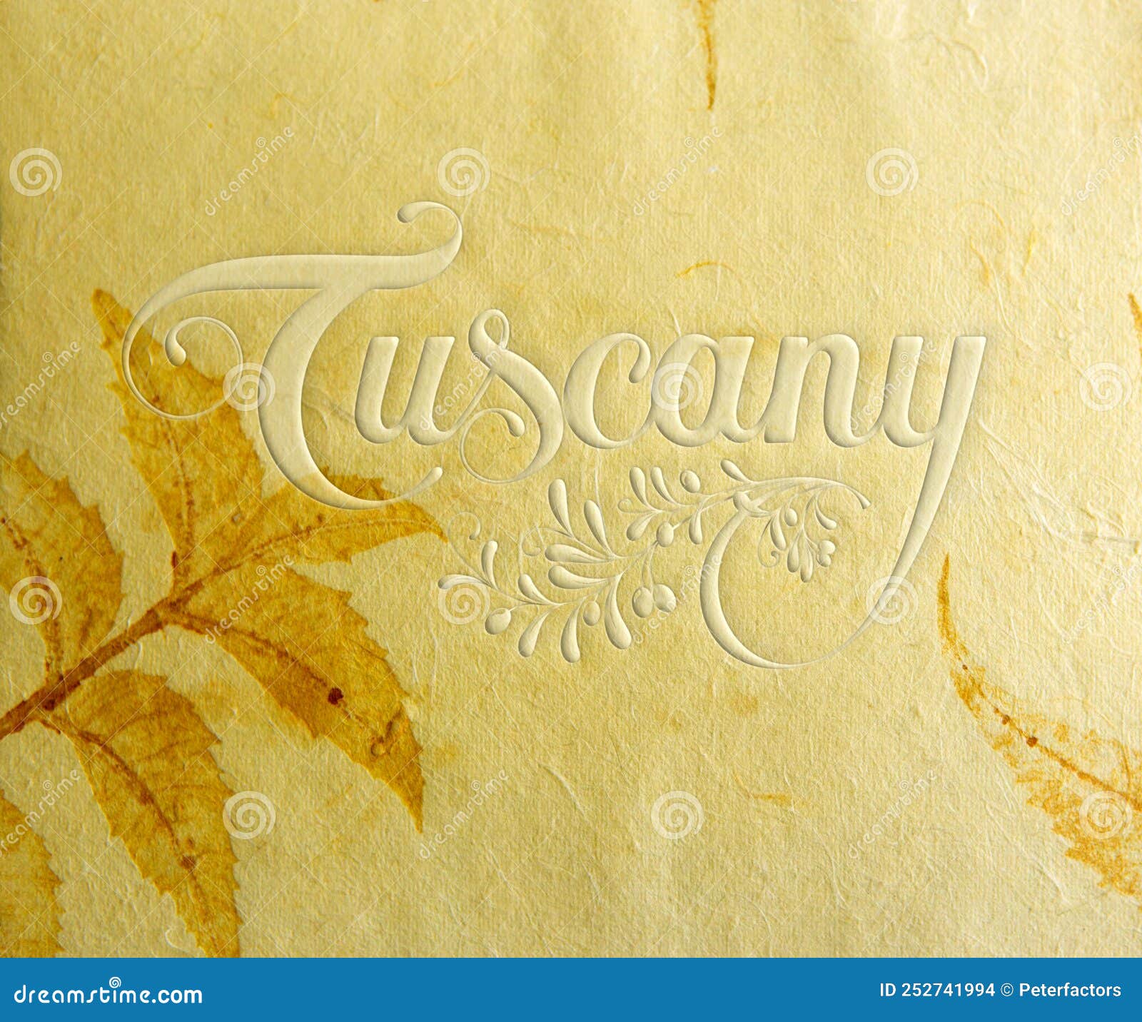 Tuscany - Custom Calligraphy Text Stock Photo - Image of calligraphy ...