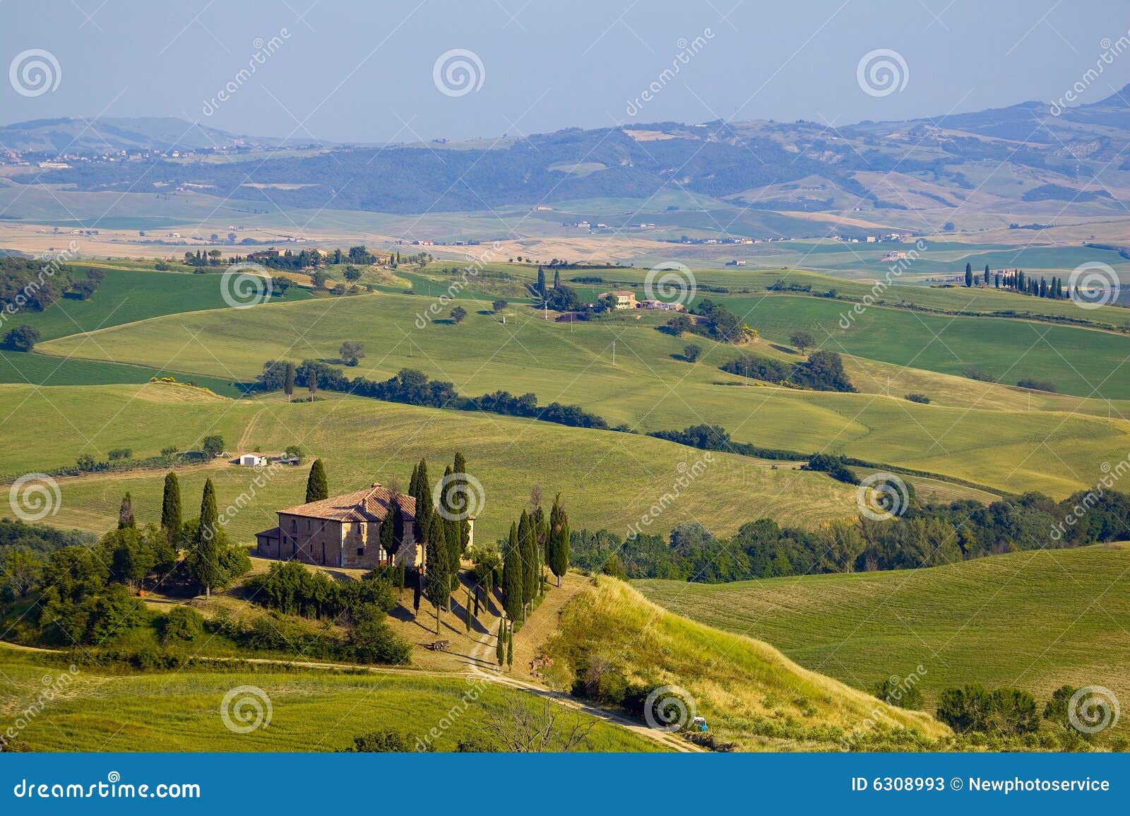 TUSCANY FARM stock image. Image of simplicity, tranquil - 6308993
