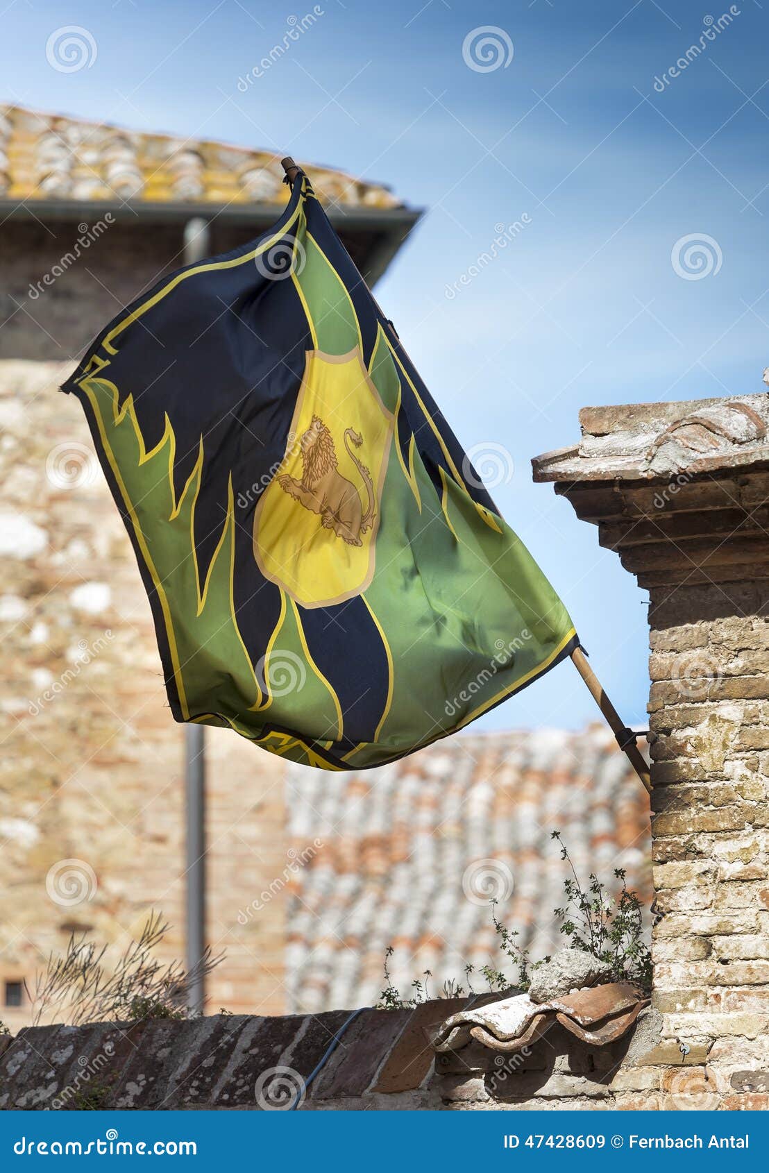 Tuscany flag stock image. Image of landmark, flag, quality - 47428609