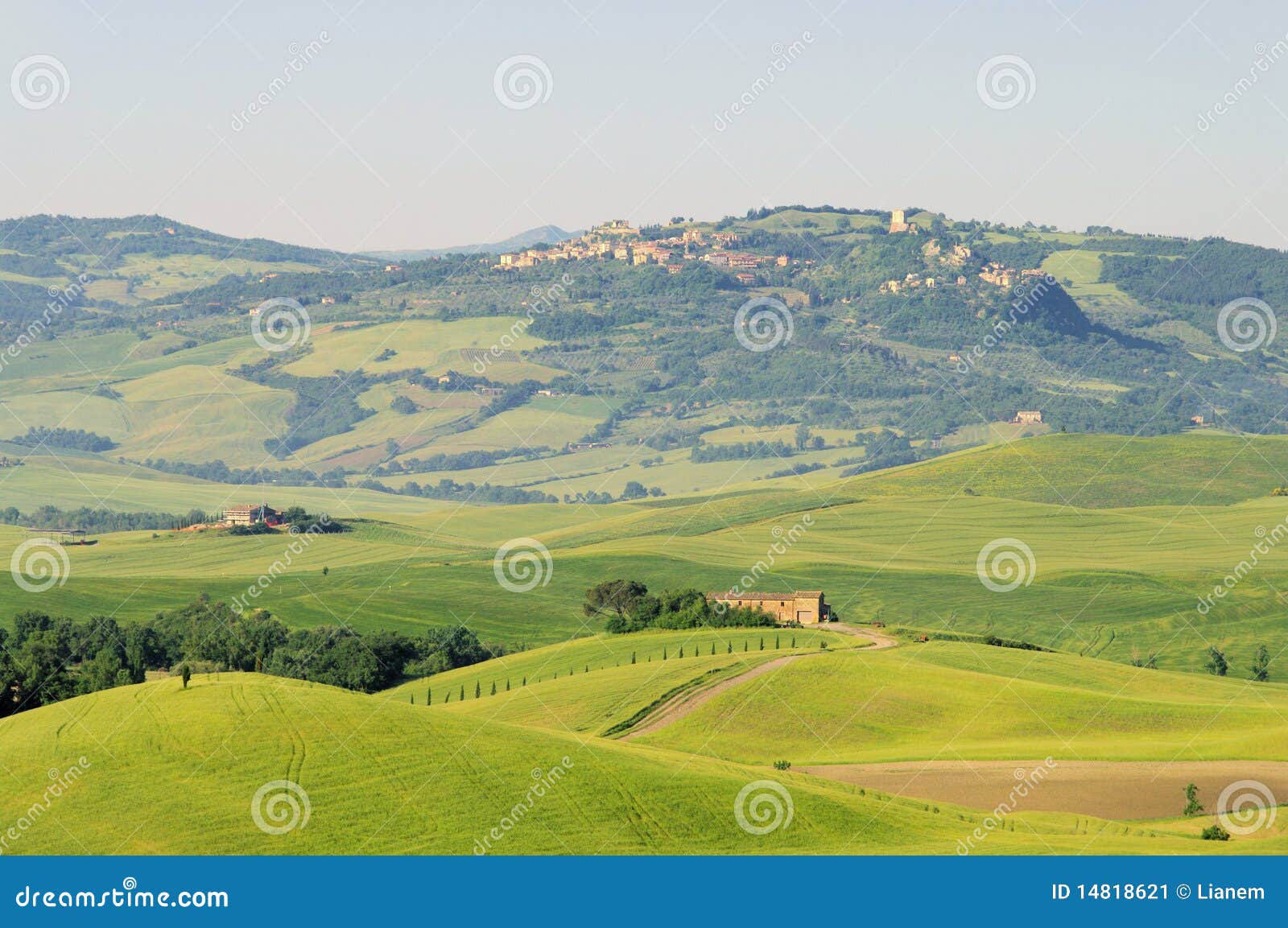 Tuscany hills stock image. Image of hill, farmland, podere - 14818621