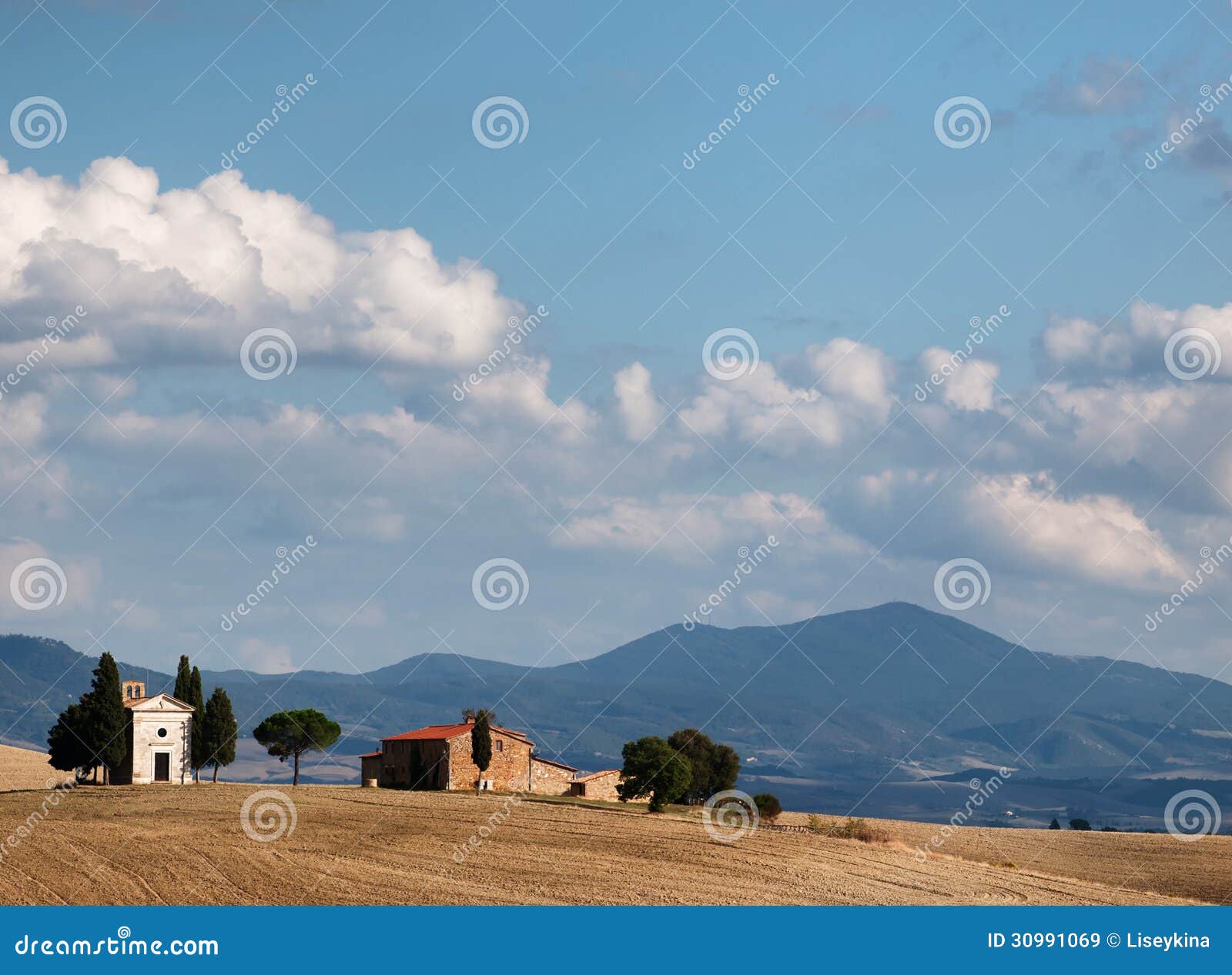 Tuscany stock image. Image of idyllic, landscaped, hill - 30991069