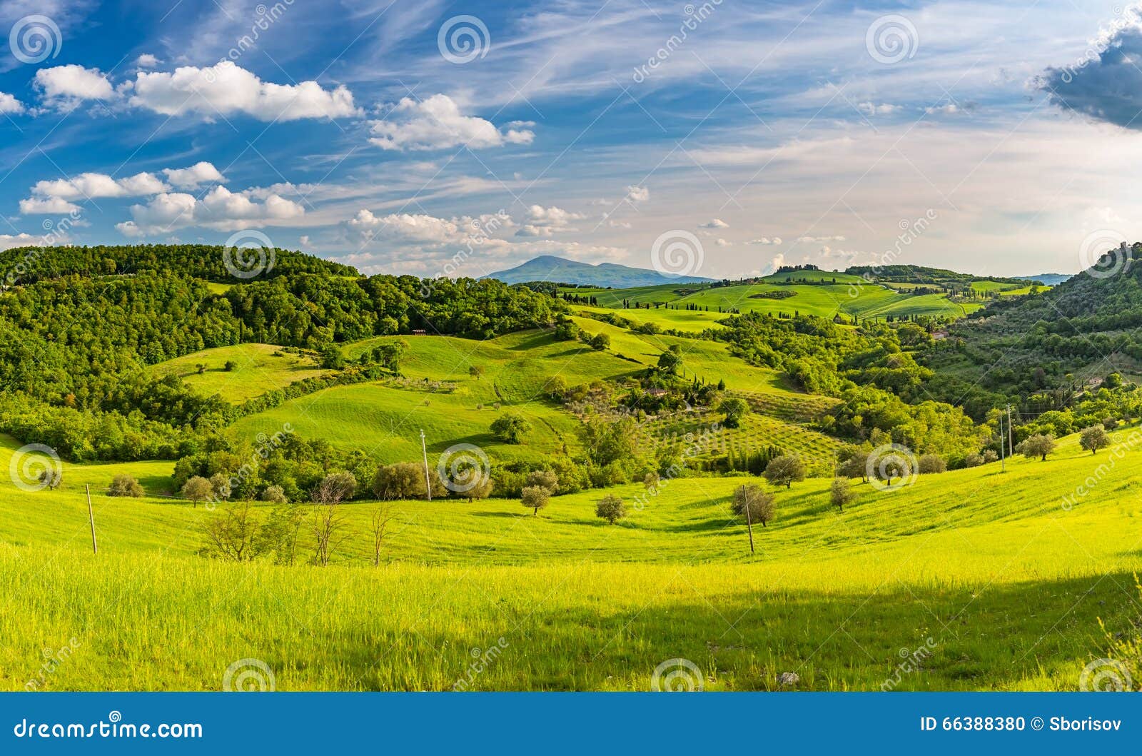 Tuscany at spring stock photo. Image of peaceful, italia - 66388380