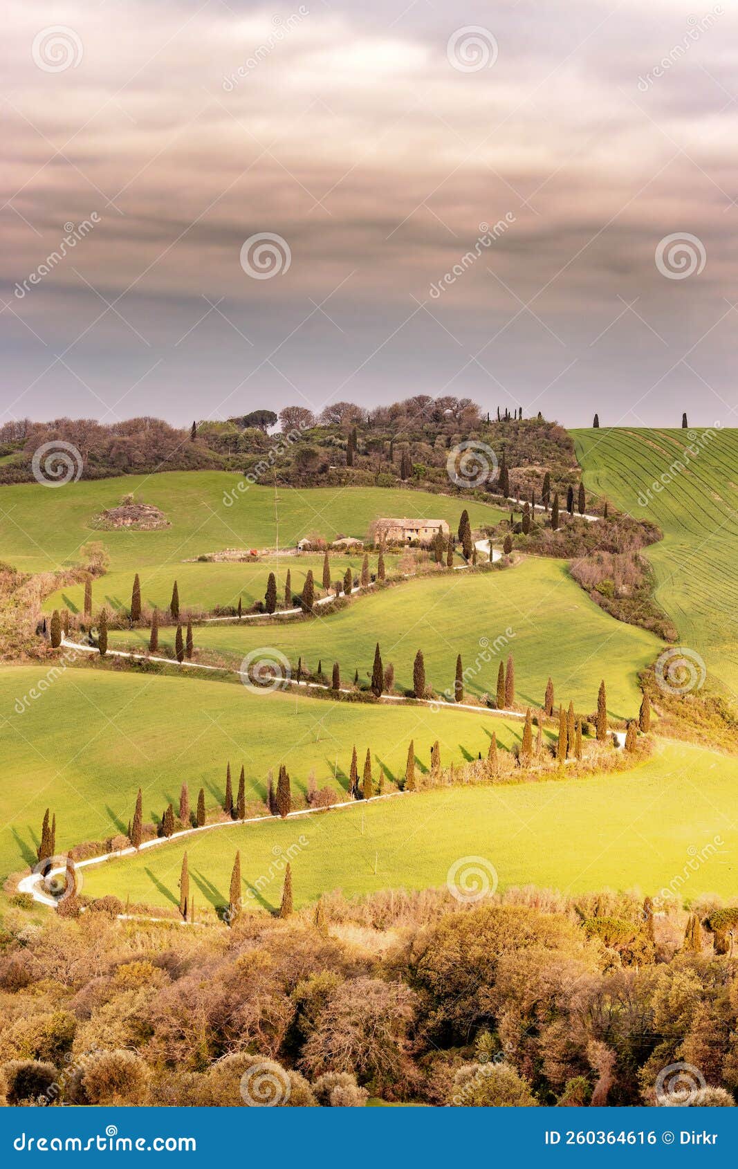Tuscany in spring stock photo. Image of valdorcia, sunny - 260364616