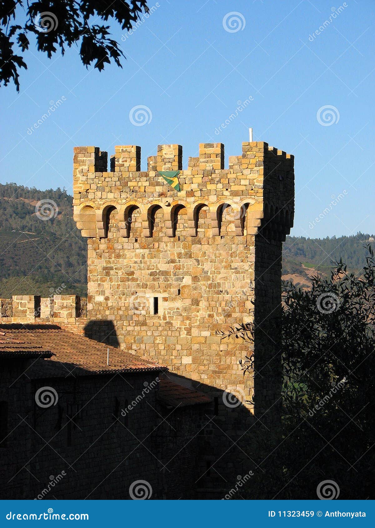 Tuscany Style Lookout Tower 2 Stock Image - Image of design, bright ...