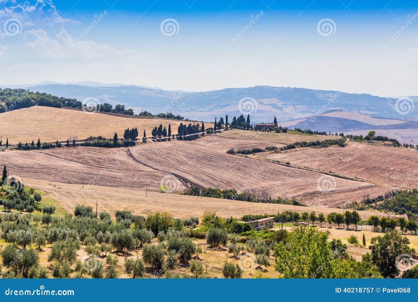 Tuscany view, Italy stock image. Image of vacation, culture - 40218757