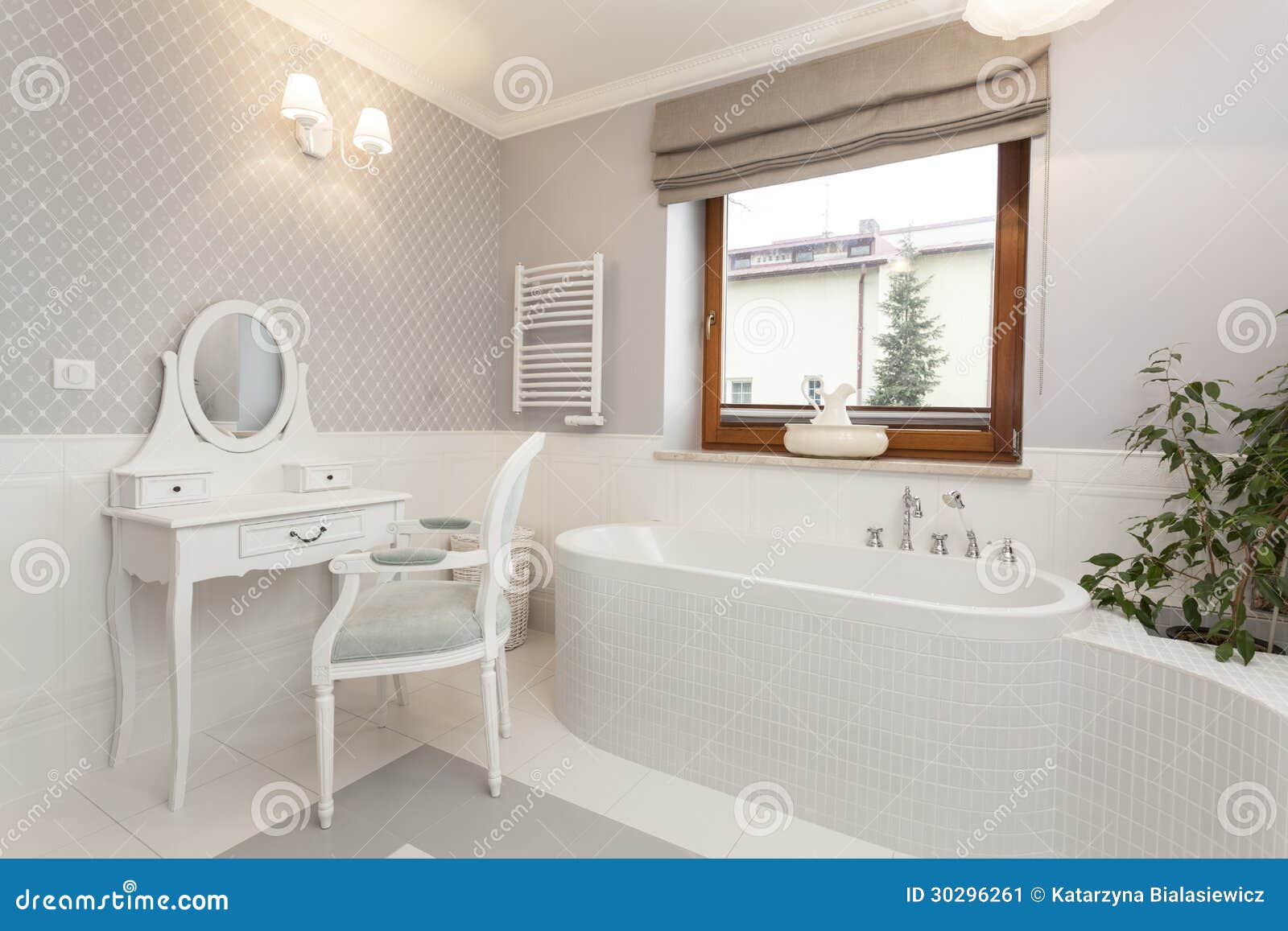 Tuscany - Bathroom with Dressing Table Stock Image - Image of hotel ...
