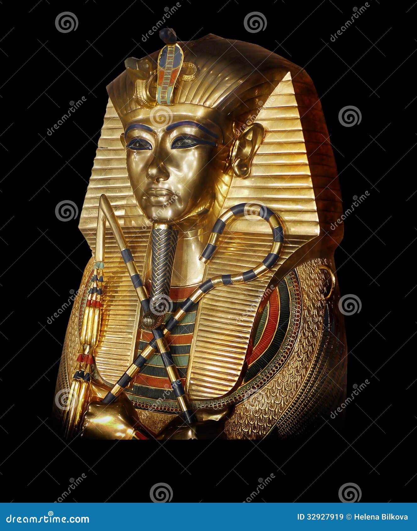 Tutankhamun Forntida Egypten Redaktionell Fotografering för Bildbyråer ...