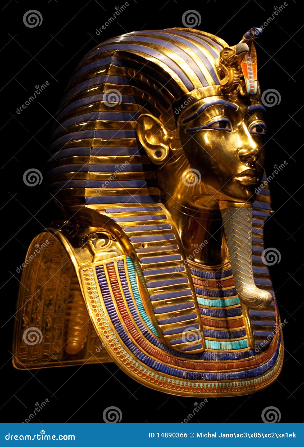 Tutankhamun s mask stock photo. Image of golden, burial - 14890366