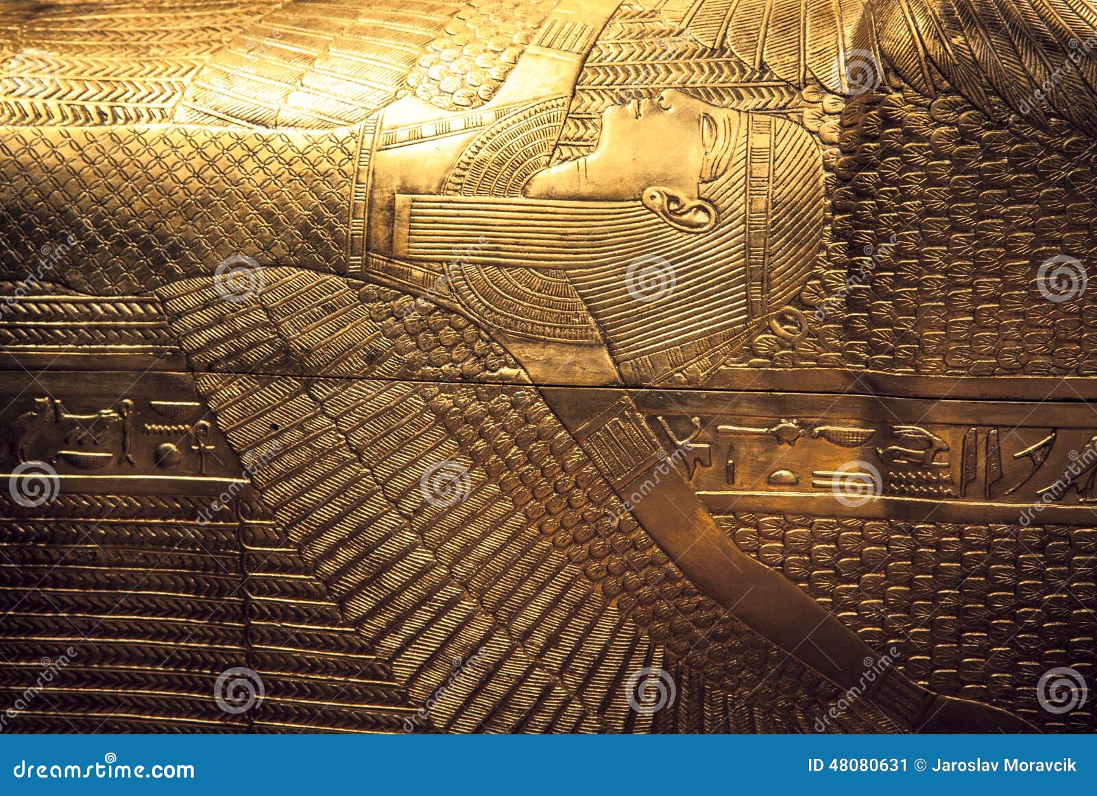 Tutankhamuns sarkofag fotografering för bildbyråer. Bild av sarkofag ...