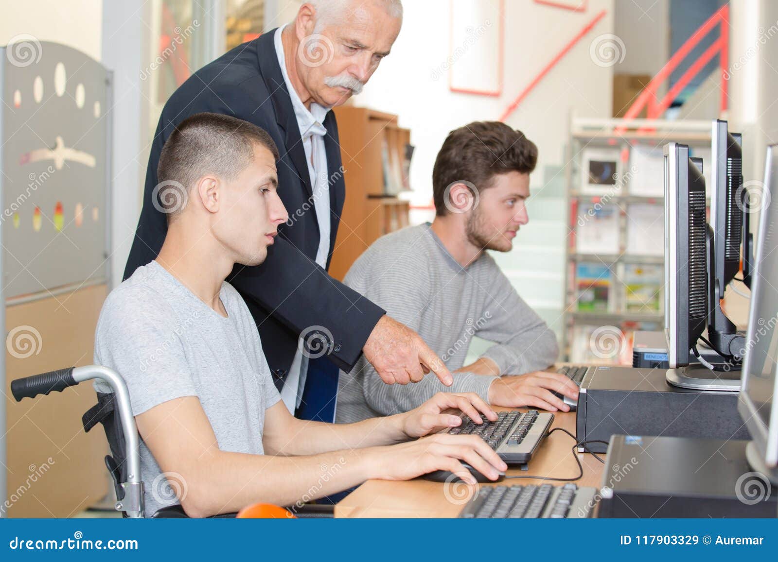 Computer For Disabled Users. It Was Equiped With Alternate Input ...