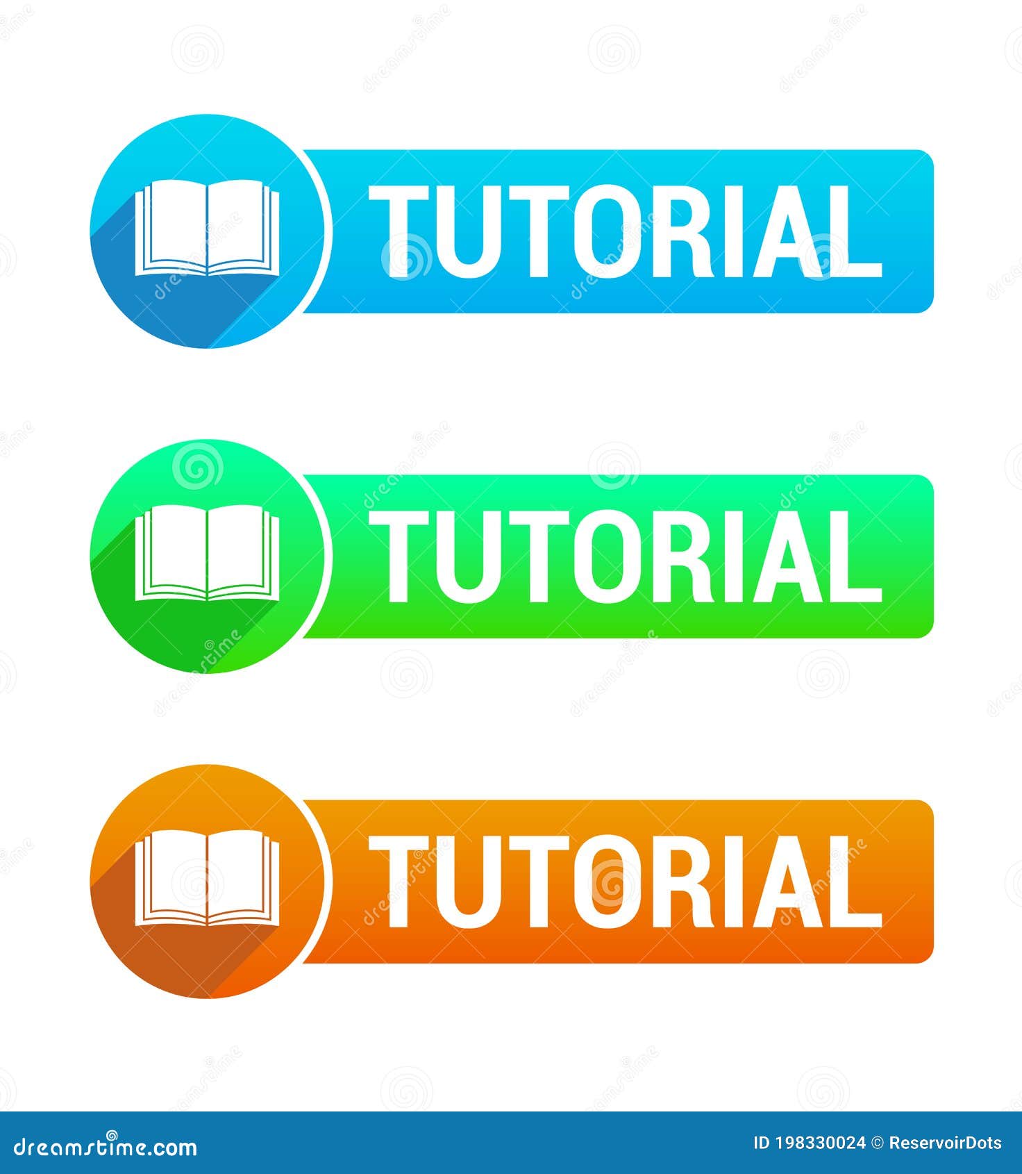 Tutorial Banner Vector stock vector. Illustration of play - 198330024