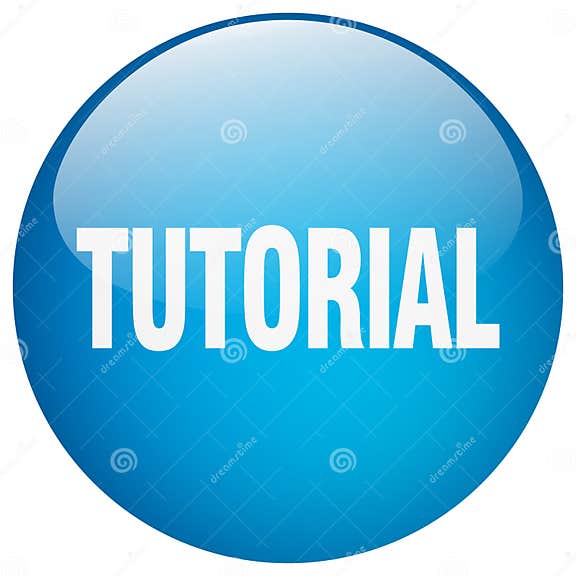 Tutorial button stock vector. Illustration of button - 122698136