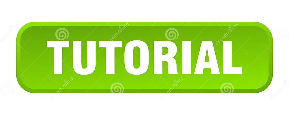 Tutorial Button. Tutorial Square 3d Push Button Stock Vector ...