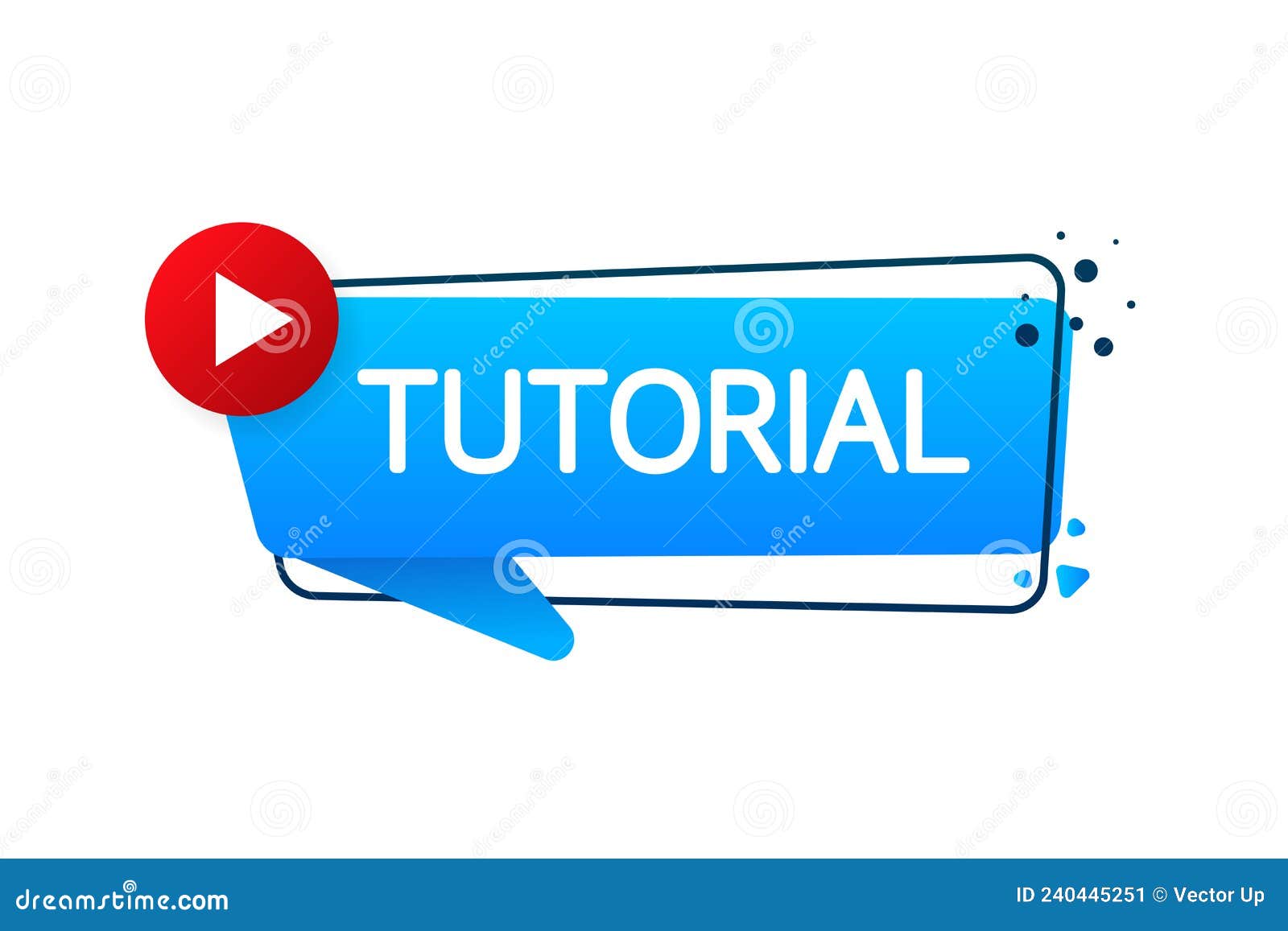 Tutorial Logo Vector Illustration | CartoonDealer.com #60211246