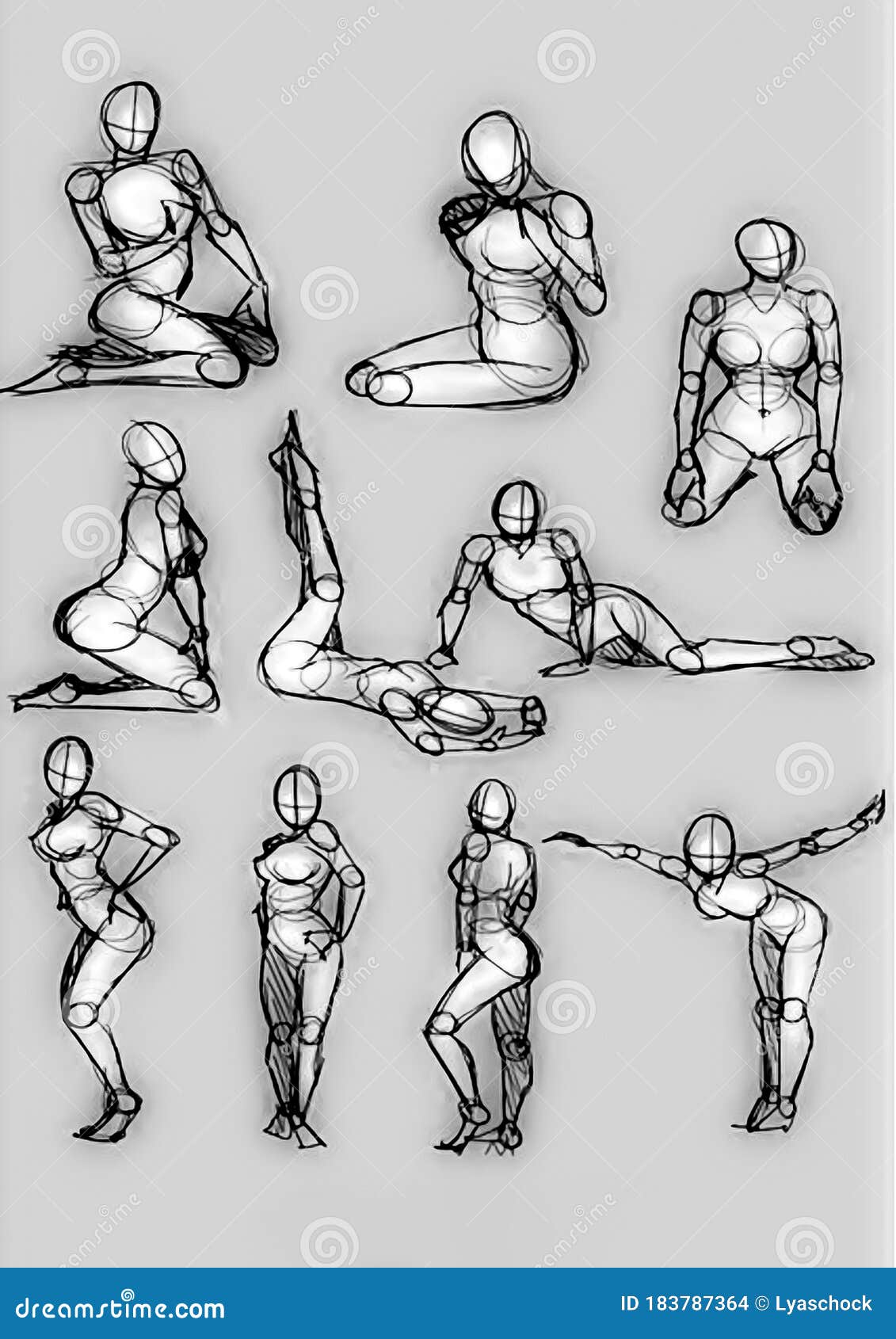 Tutorial of Drawing Female Body. Drawing the Human Body, Step by Step ...