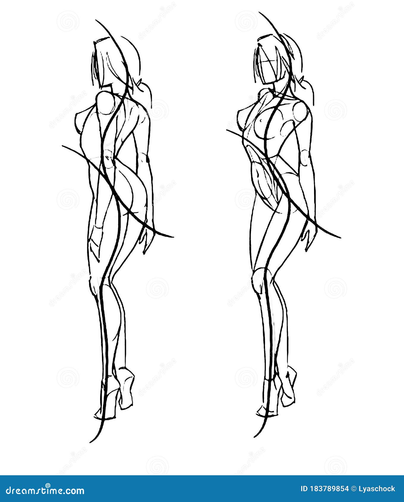 Tutorial of Drawing Female Body. Drawing the Human Body, Step by Step ...