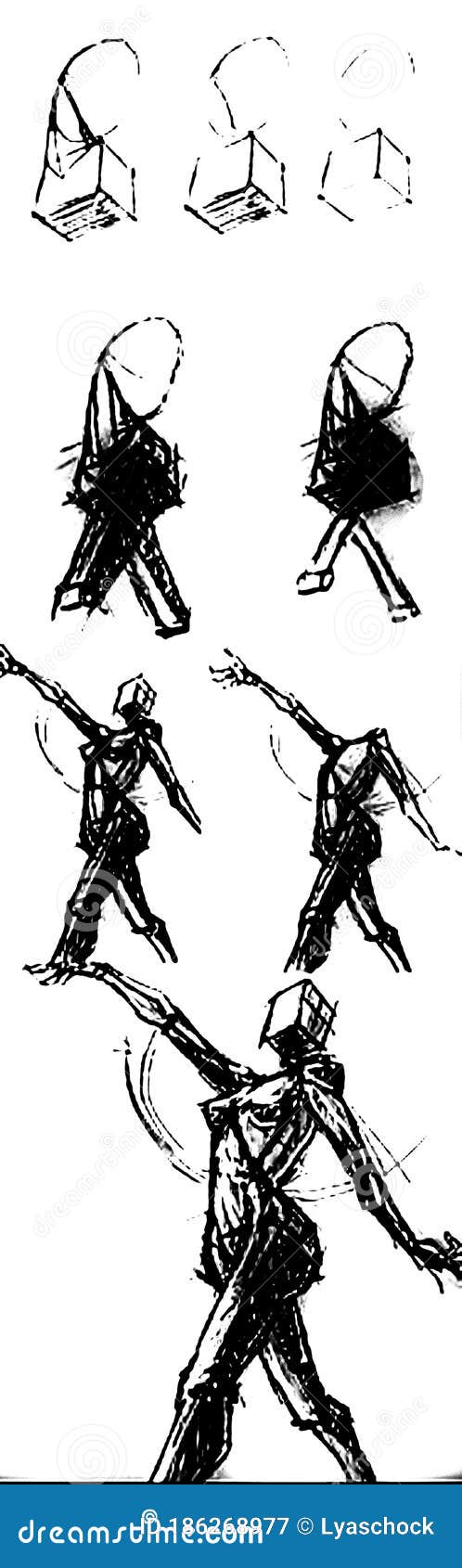 Tutorial of Drawing Female Body. Drawing the Human Body, Step by Step ...