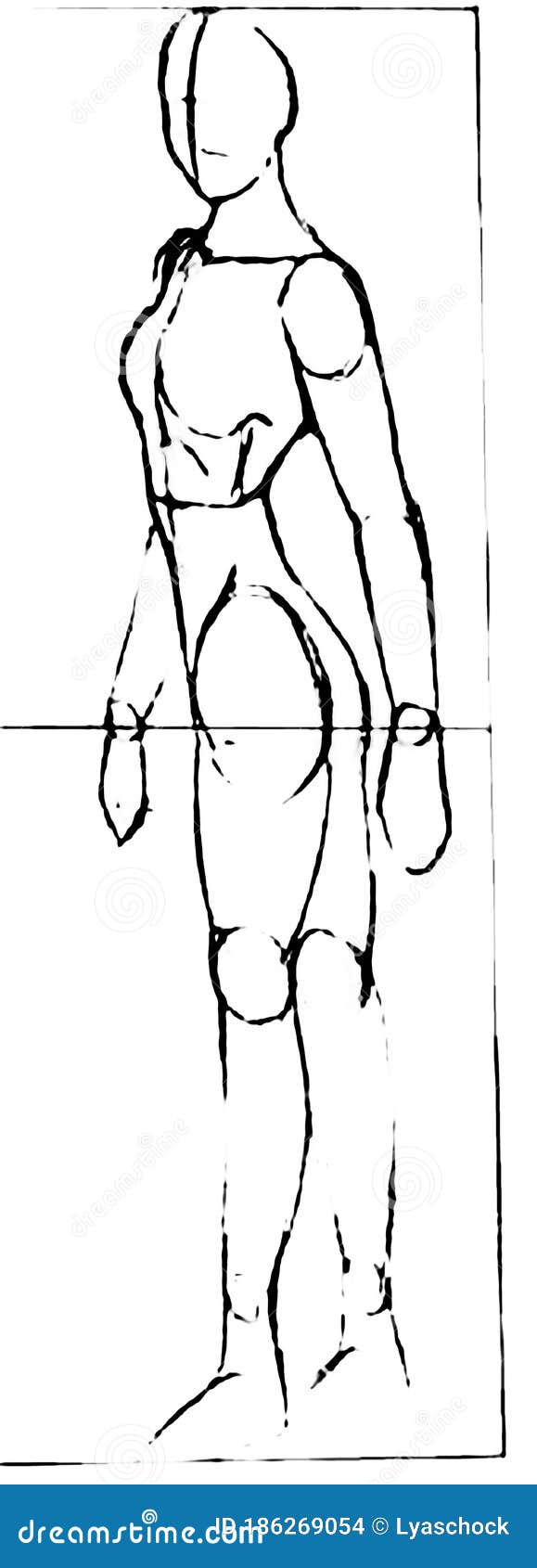 Tutorial of Drawing Female Body. Drawing the Human Body, Step by Step ...
