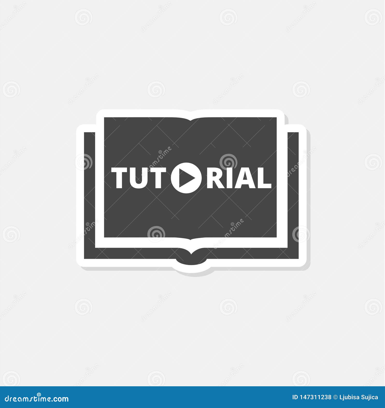 Tutorial Icon, Book Icon - Illustration Stock Vector - Illustration of ...