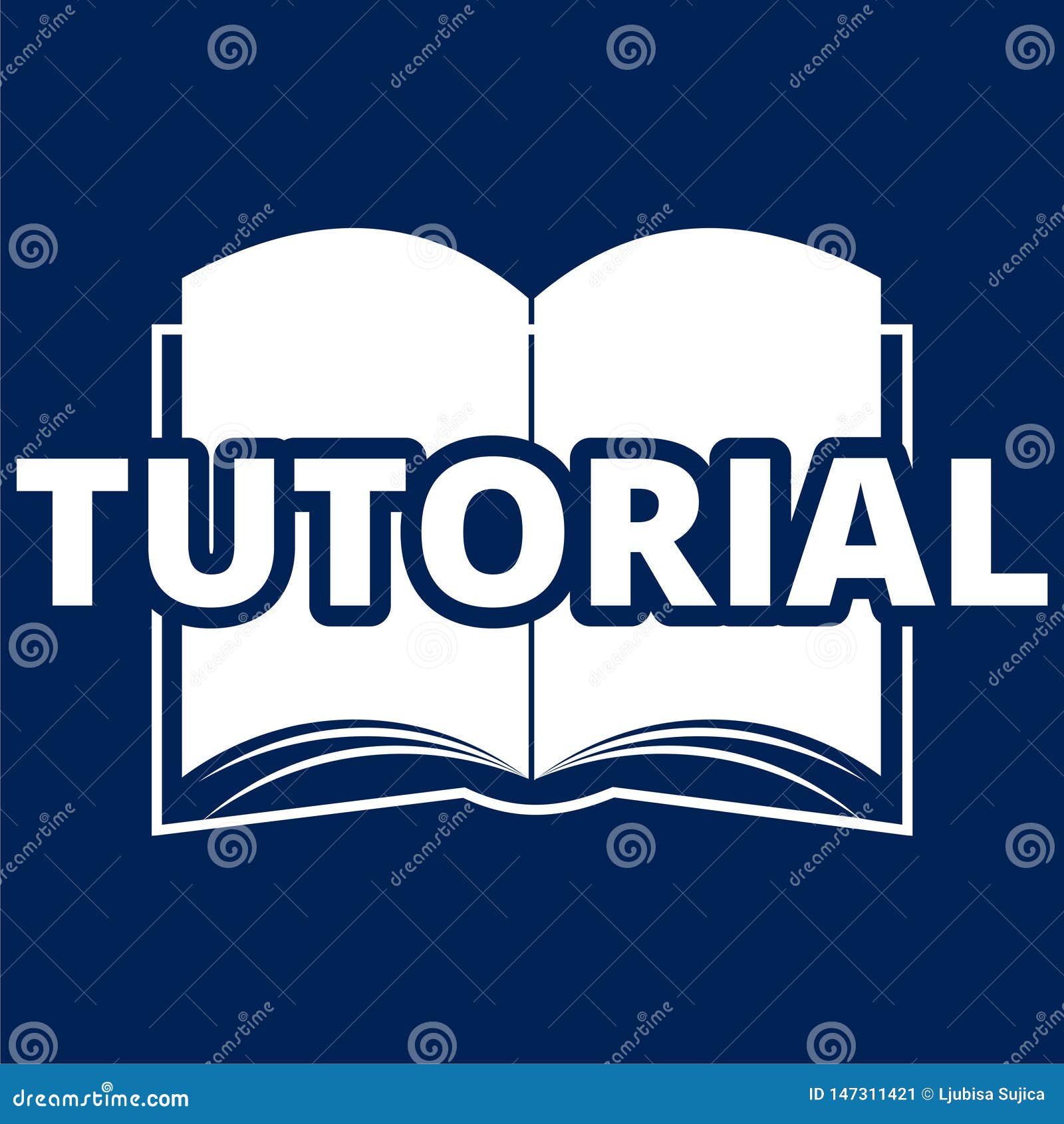 Tutorial Icon, Book Icon - Illustration Stock Vector - Illustration of ...