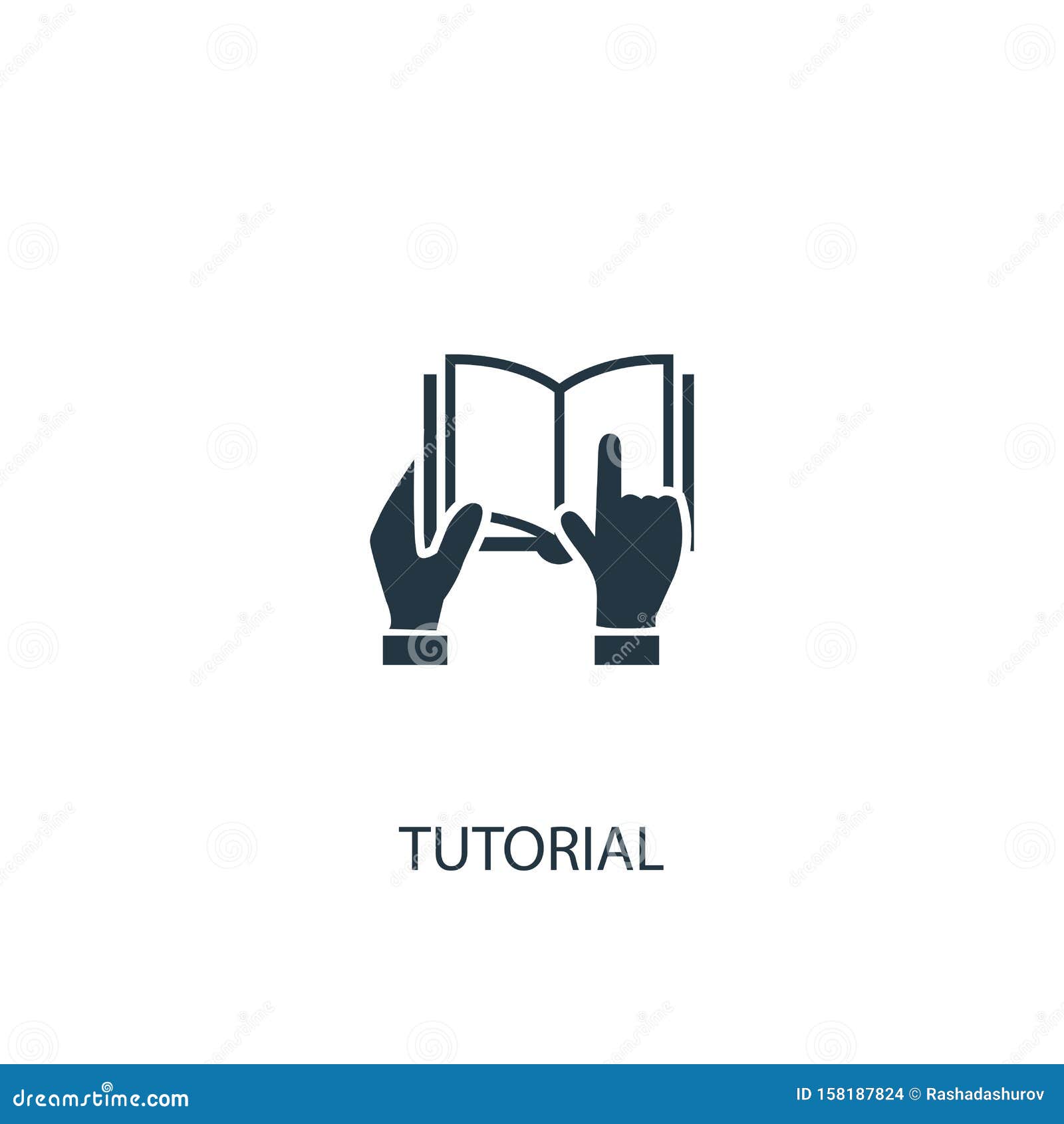 Tutorial Icon. Simple Element Stock Vector - Illustration of symbol ...