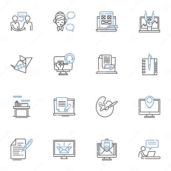 Tutorial Line Icons Collection. Steps, Guide, Lessons, Method ...