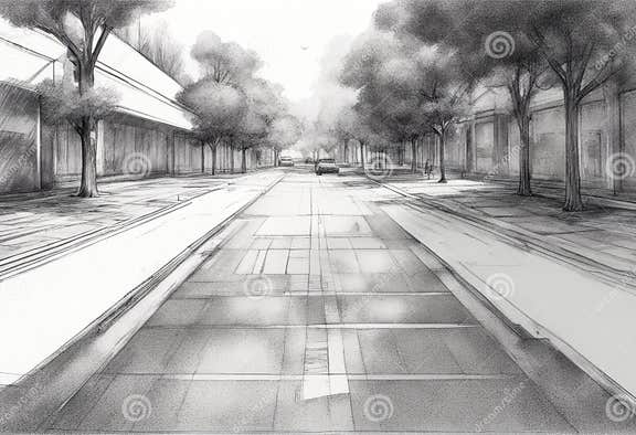 Tutorial One Drawing Point Perspective Lesson 1 Vignetting Line ...
