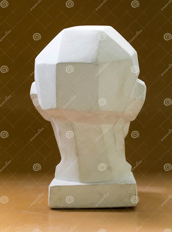 Tutorial Primitive Plaster Head Model. Stock Image - Image of primitive ...