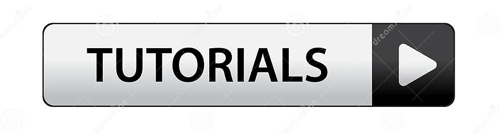 Tutorials button stock vector. Illustration of assisting - 119141033