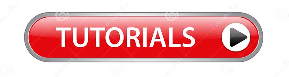 Tutorials button stock vector. Illustration of element - 119141290