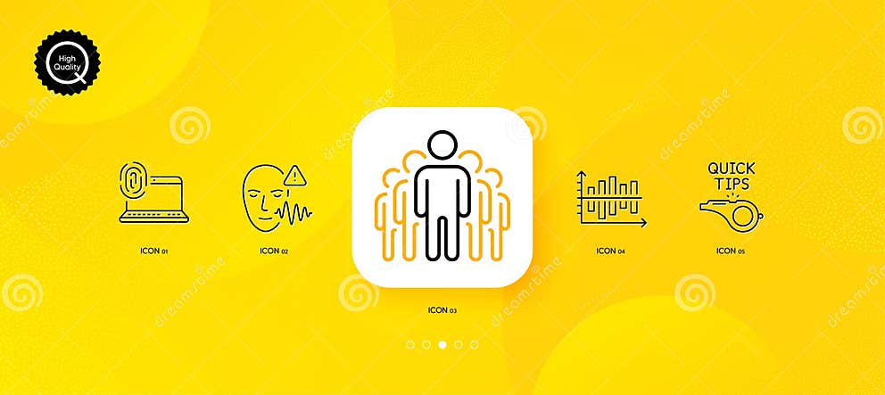 Tutorials, Group and Voice Wave Minimal Line Icons. for Web Application, Printing. Vector Stock ...