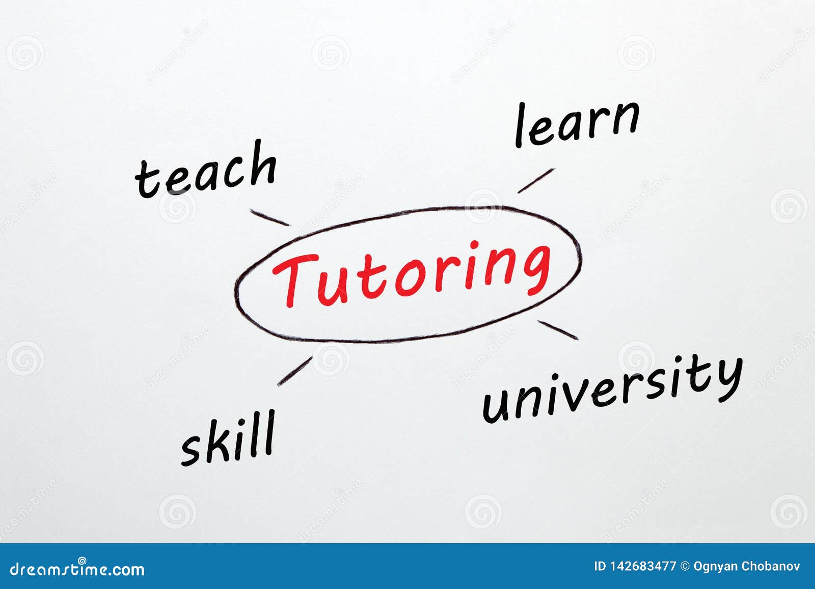 Tutoring Diagram Concept stock image. Image of concept - 142683477