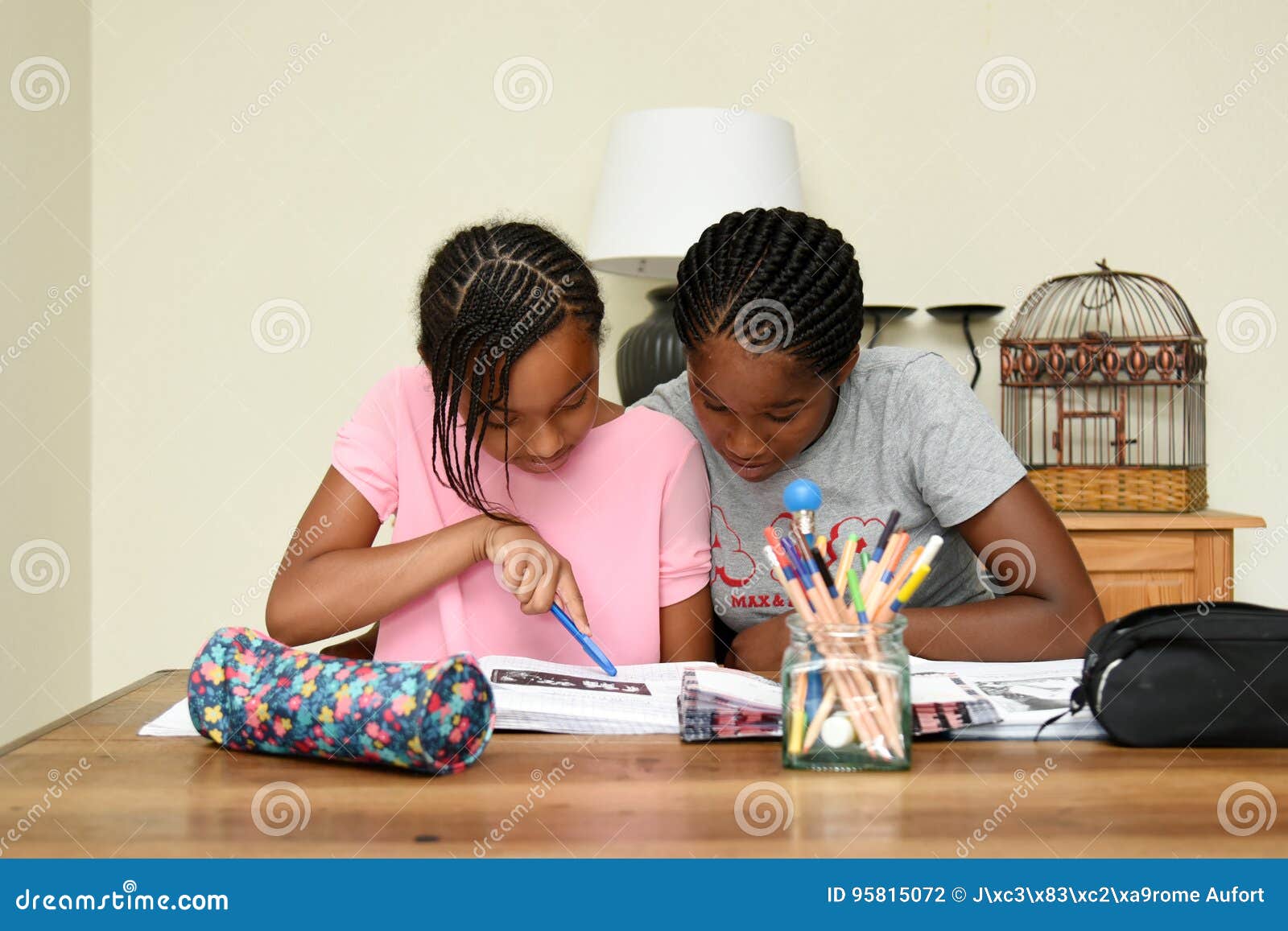 Tutoring at home stock photo. Image of learn, education - 95815072