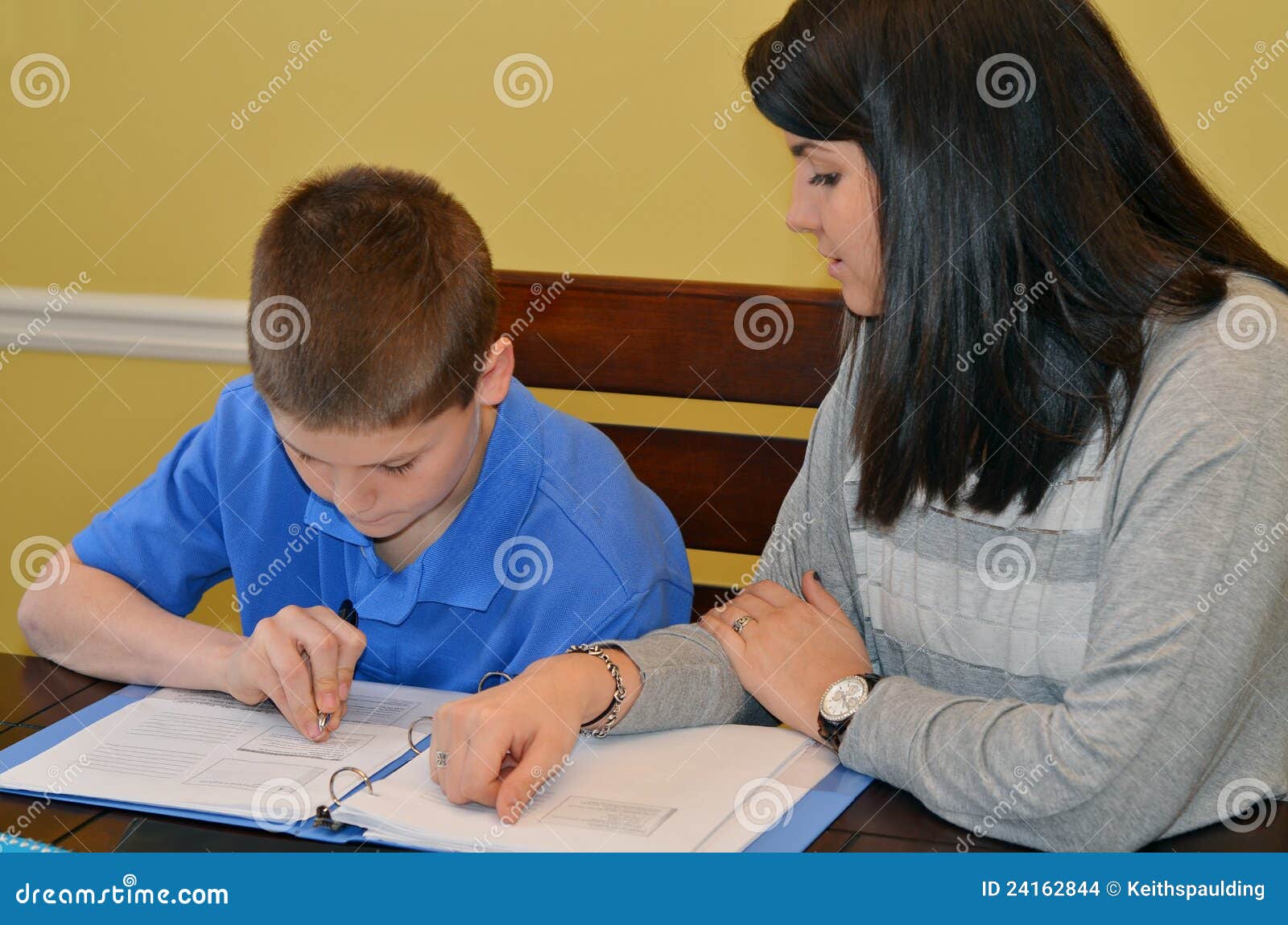 Tutoring Student stock photo. Image of child, books, textbook - 24162844