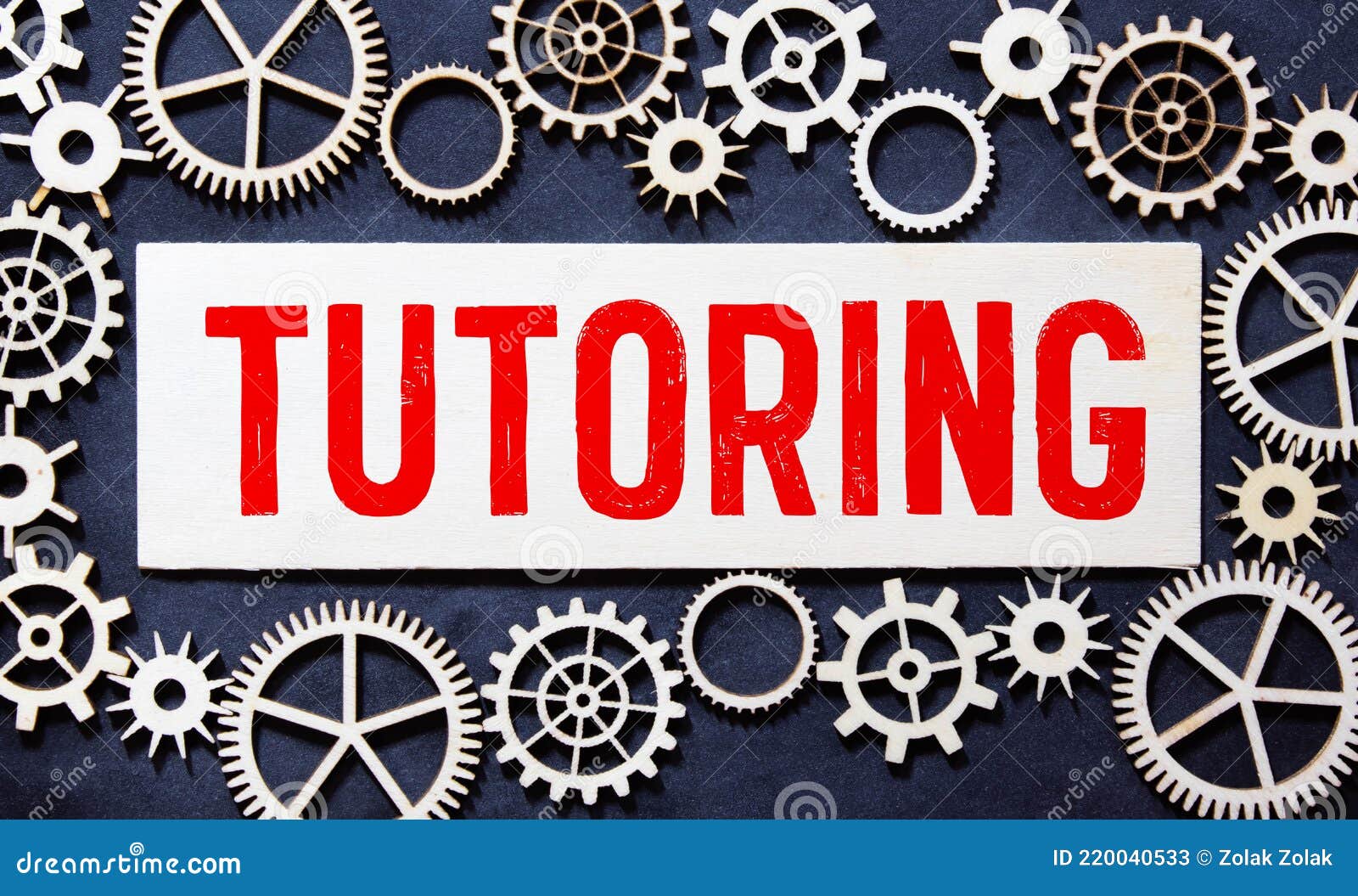 TUTORING Word Made with Building Blocks, Concept Stock Image - Image of ...