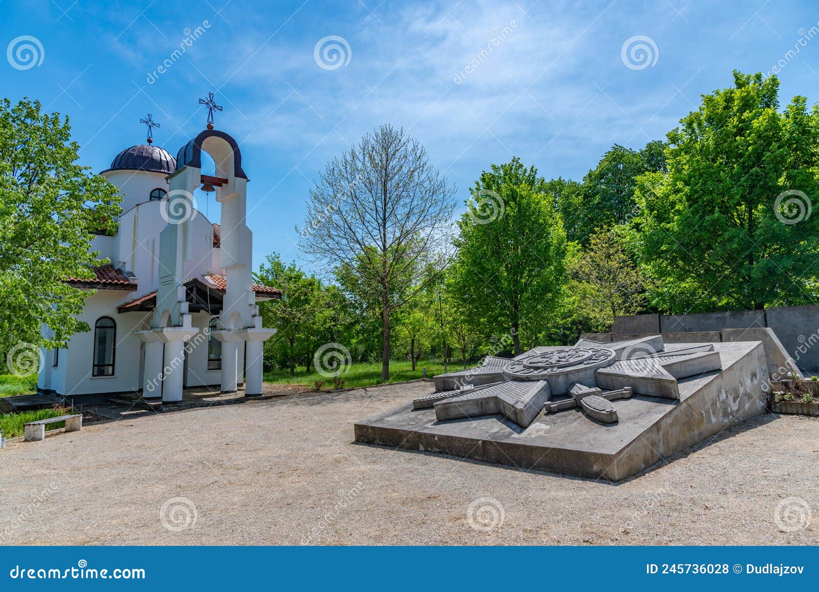 Tutrakan Military Cemetery in Bulgaria. Editorial Stock Photo - Image ...