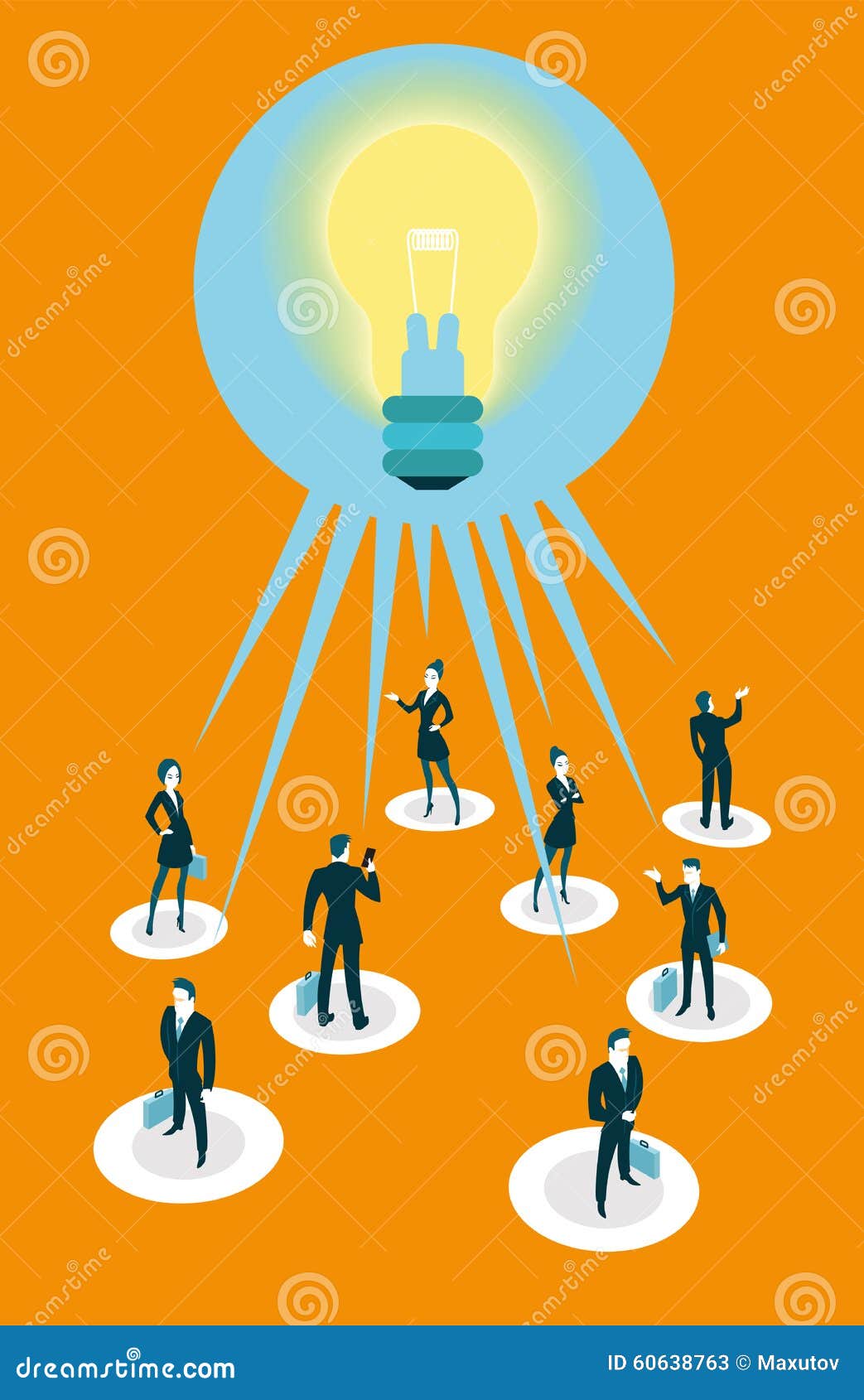 Tutta La Gente Ha Un'idea Comune Illustrazione Vettoriale ...