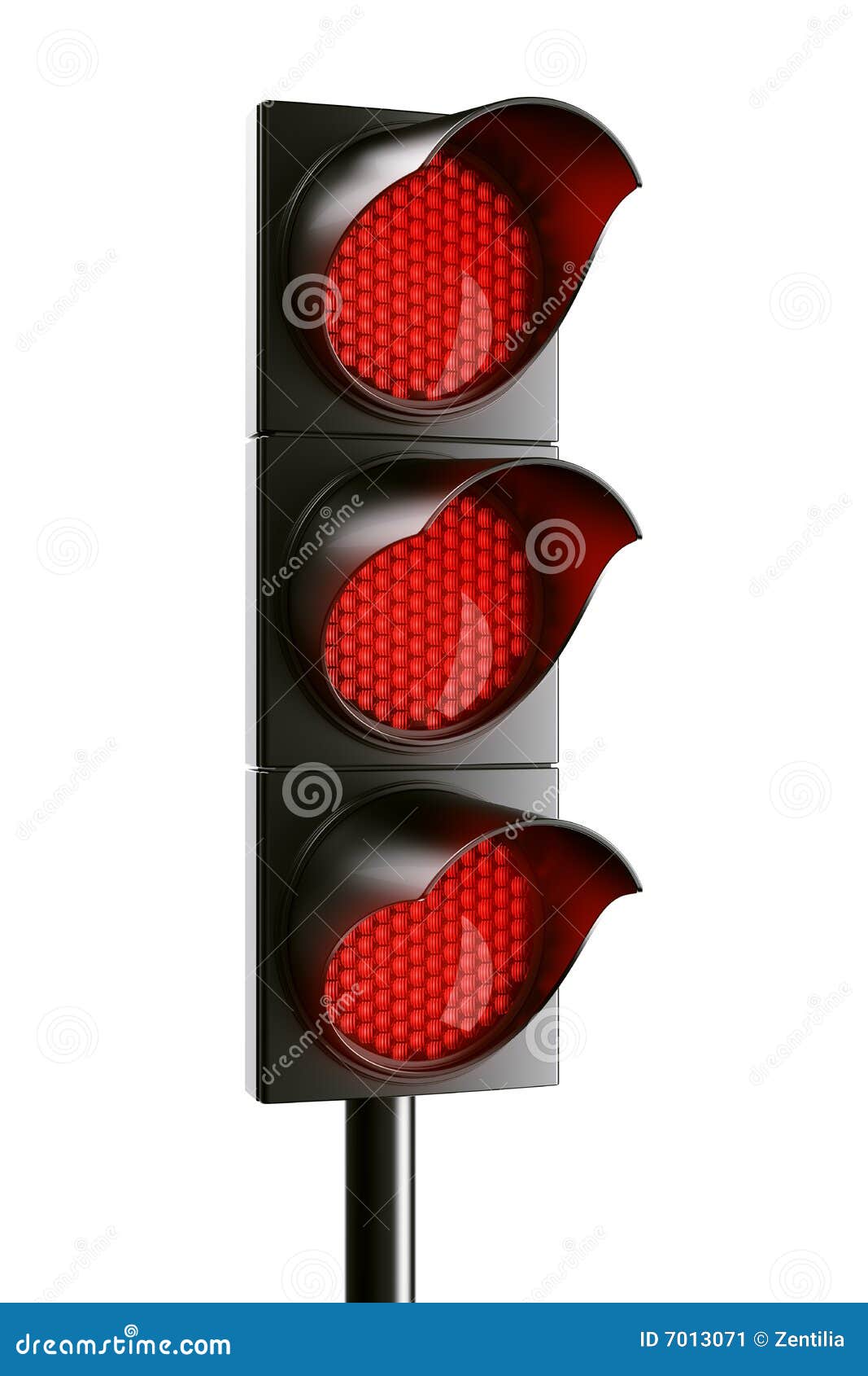 Tutto il semaforo rosso illustrazione di stock. Illustrazione di ...