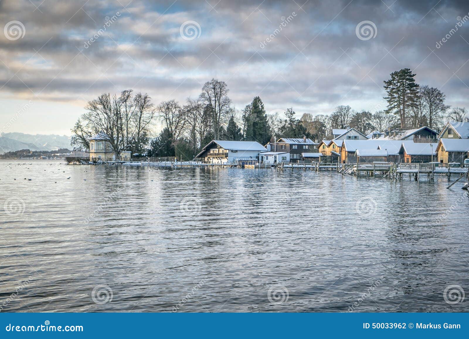 Tutzing winter stock photo. Image of europe, romantic - 50033962