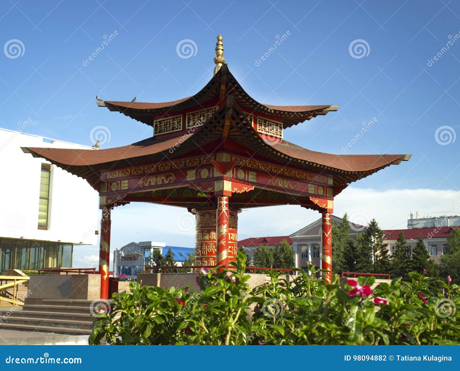 Tuva is the city of Kyzyl. stock photo. Image of drum - 98094882