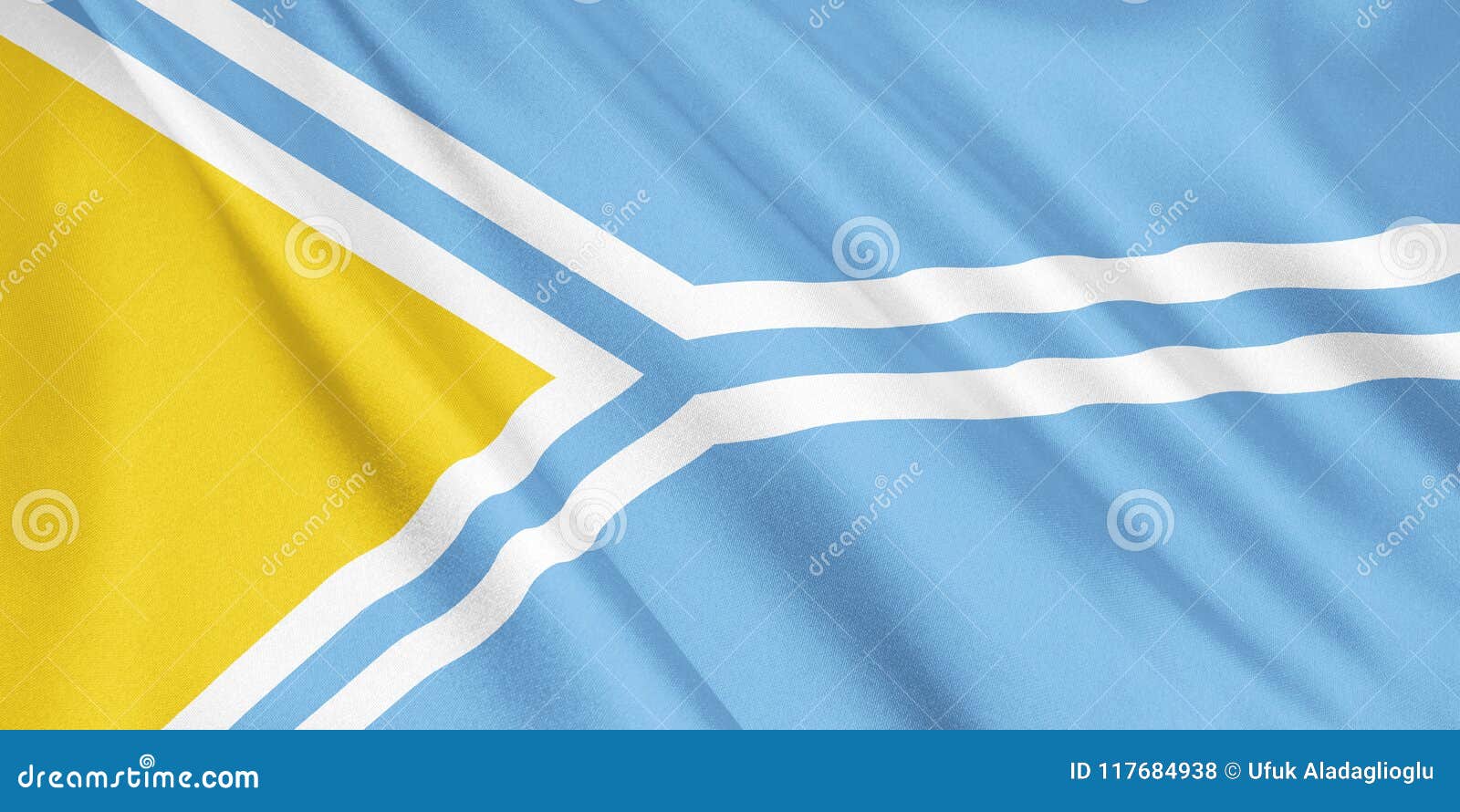 Tuva Flag Ribbon Banner Design Vector Illustration | CartoonDealer.com ...