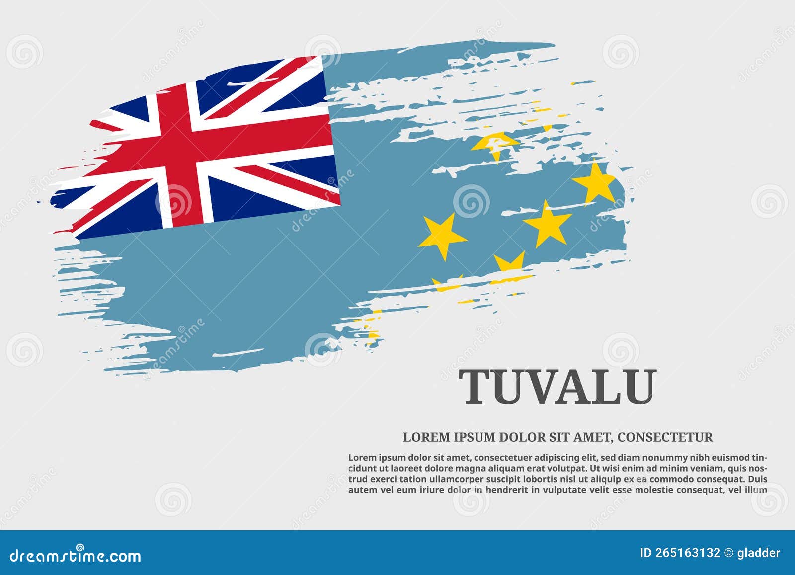 Tuvalu Flag Grunge Brush and Poster, Vector Stock Vector - Illustration ...